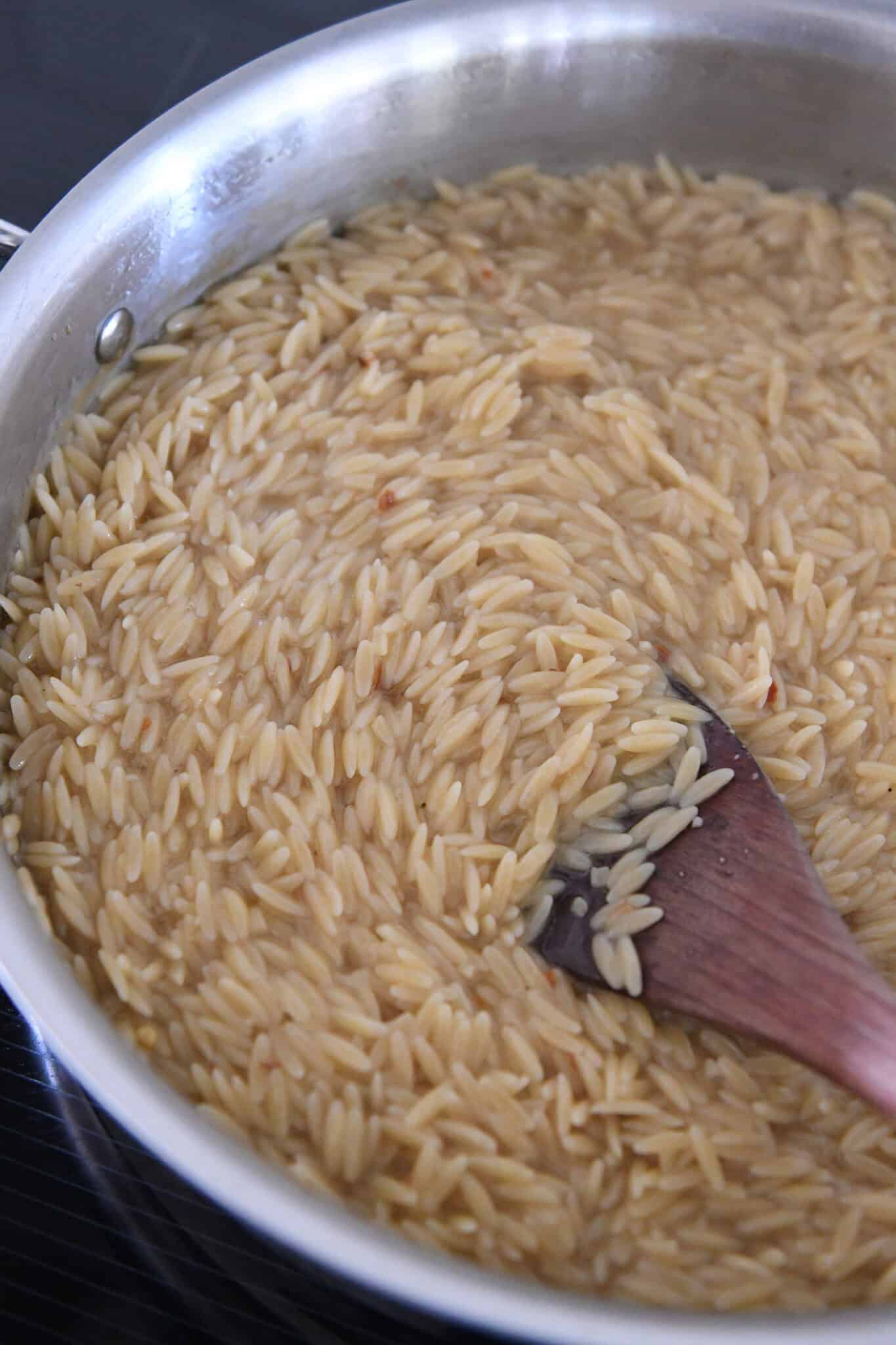 One Pan Orzo with Tuna and Zucchini - Mel's Kitchen Cafe