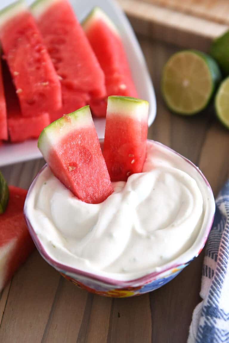 Easy Creamy Watermelon Dip - Mel's Kitchen Cafe