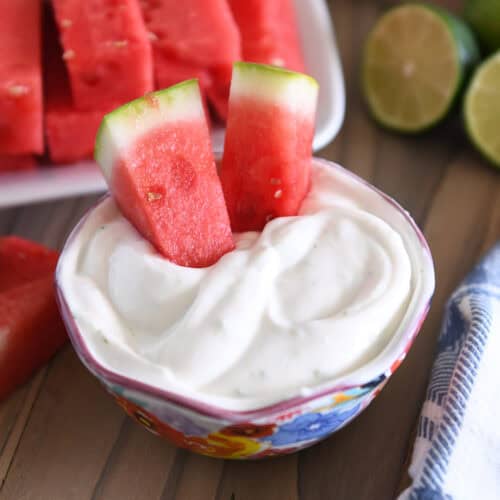 Easy Creamy Watermelon Dip - Mel's Kitchen Cafe