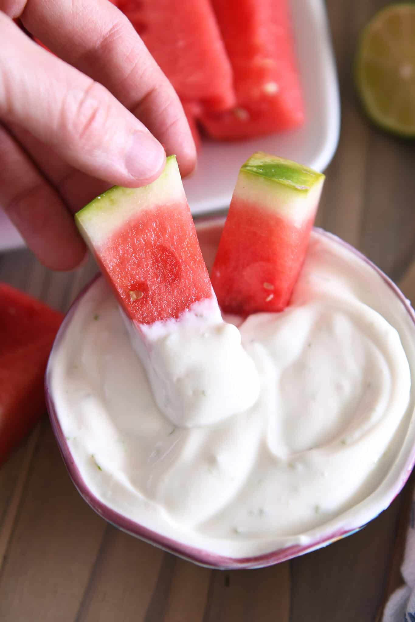 Easy Creamy Watermelon Dip - Mel's Kitchen Cafe