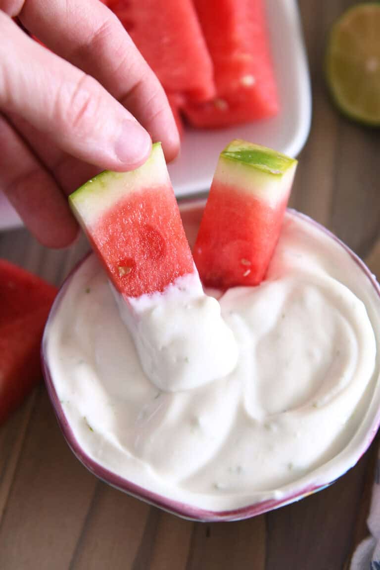 Easy Creamy Watermelon Dip - Mel's Kitchen Cafe