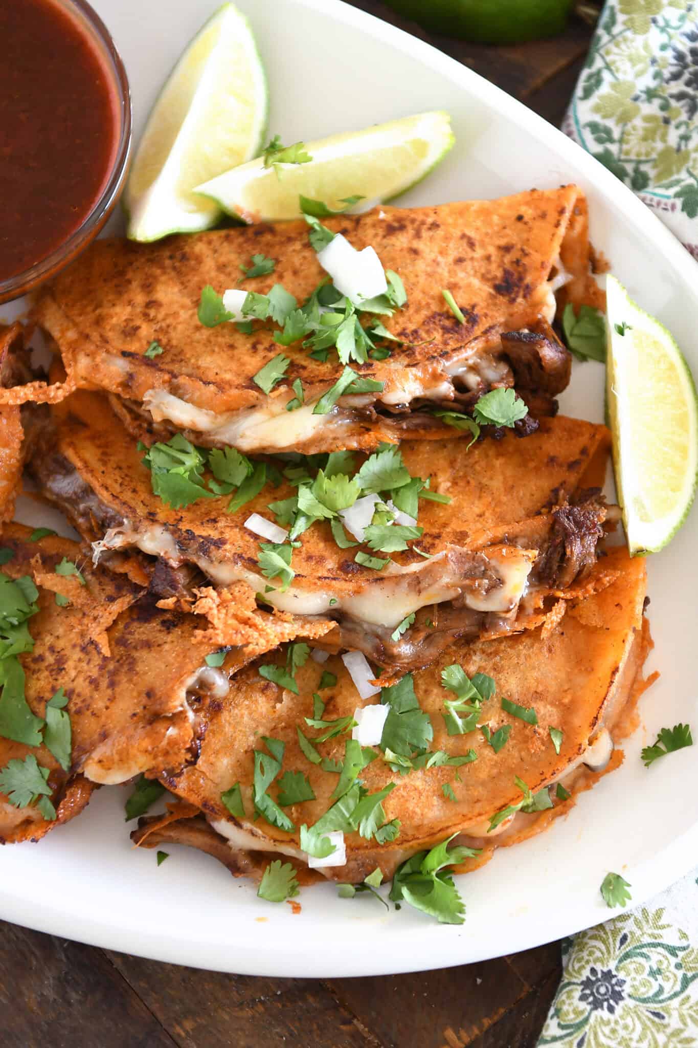 Slow Cooker Birria Tacos - Mel's Kitchen Cafe
