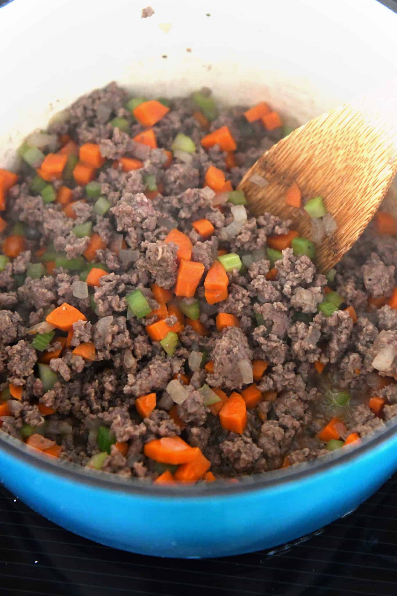 Lightened Up Cheeseburger Soup - Mel's Kitchen Cafe