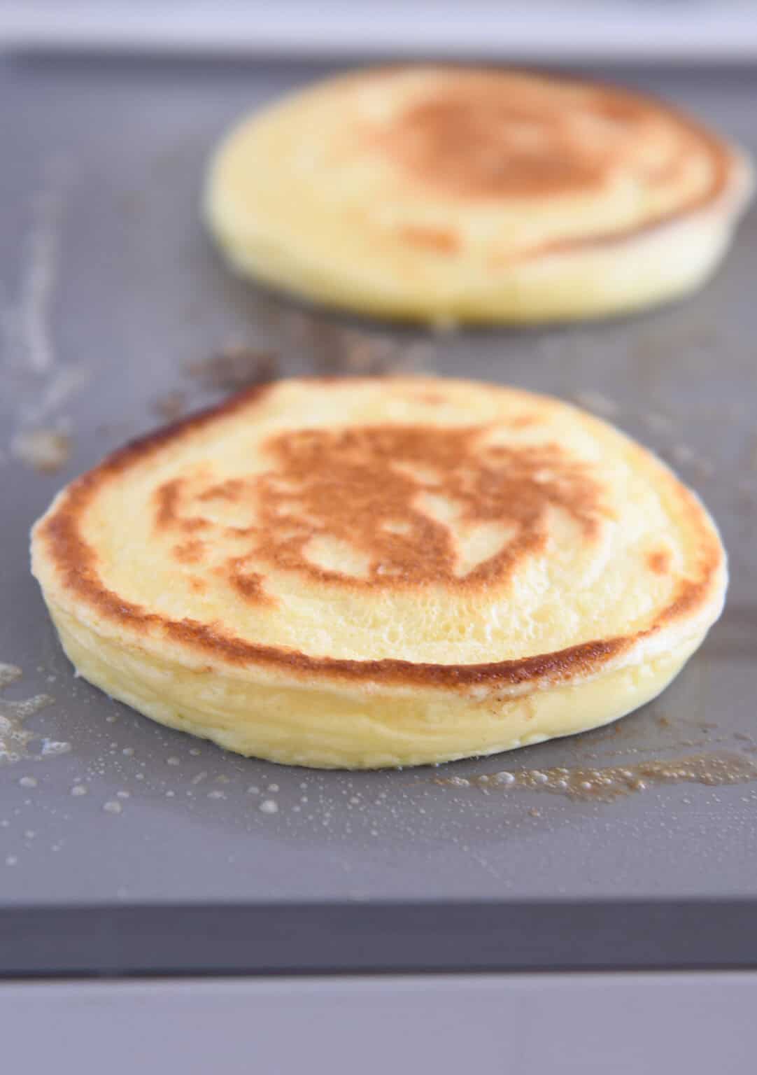 Fluffy Blended Cottage Cheese Pancakes Mels Kitchen Cafe