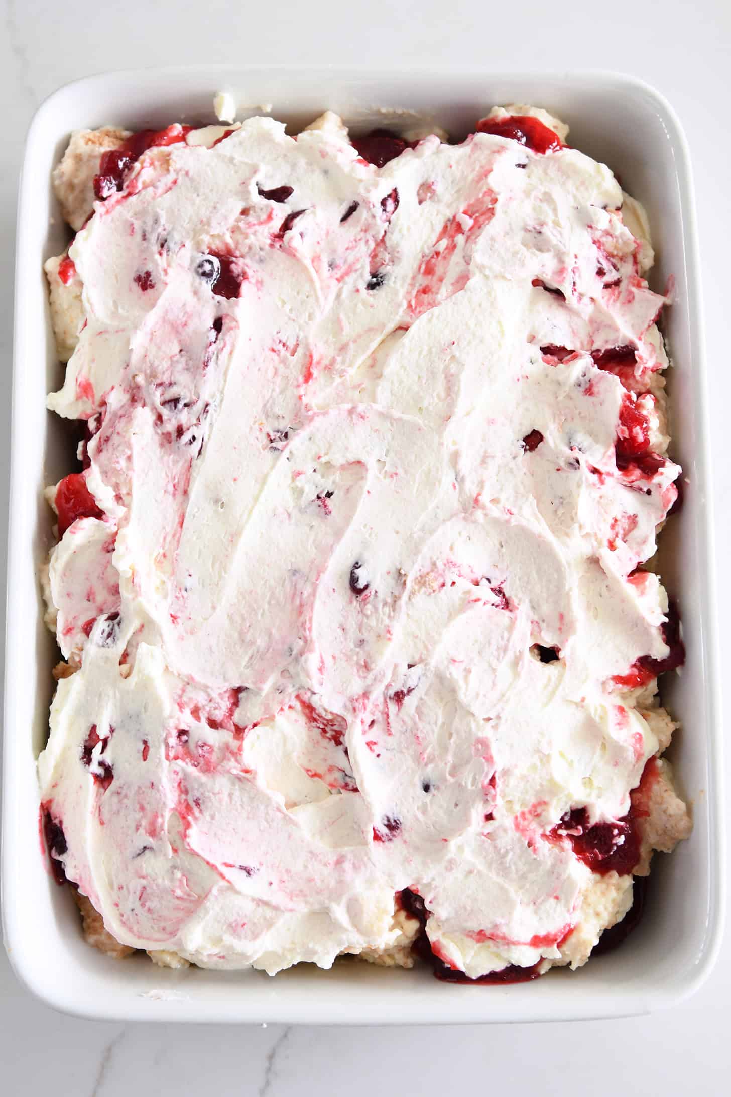 Heavenly Cranberry Orange Angel Food Cake Dessert - Mel's Kitchen Cafe
