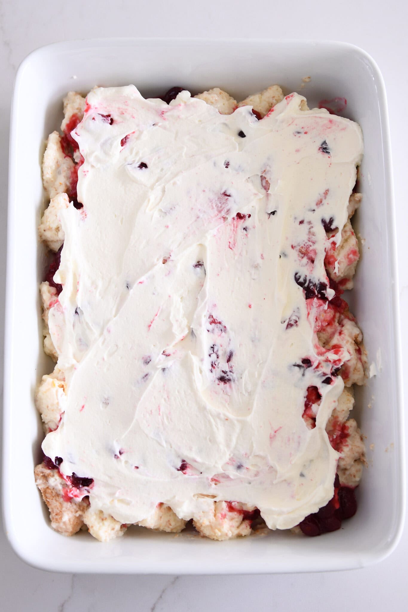 Heavenly Cranberry Orange Angel Food Cake Dessert - Mel's Kitchen Cafe