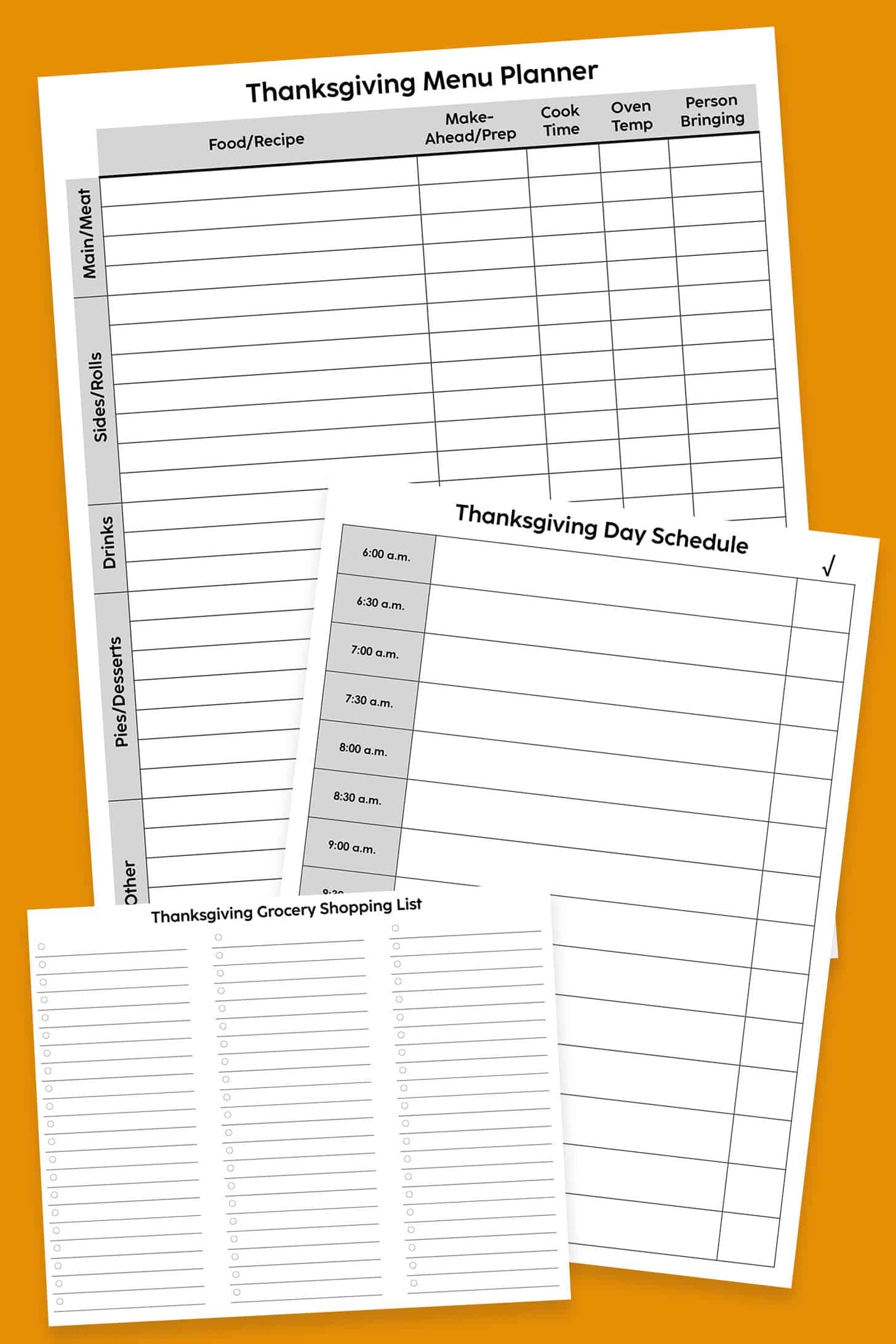 Thanksgiving Dinner Planner {Free Printable} | Mel's Kitchen Cafe