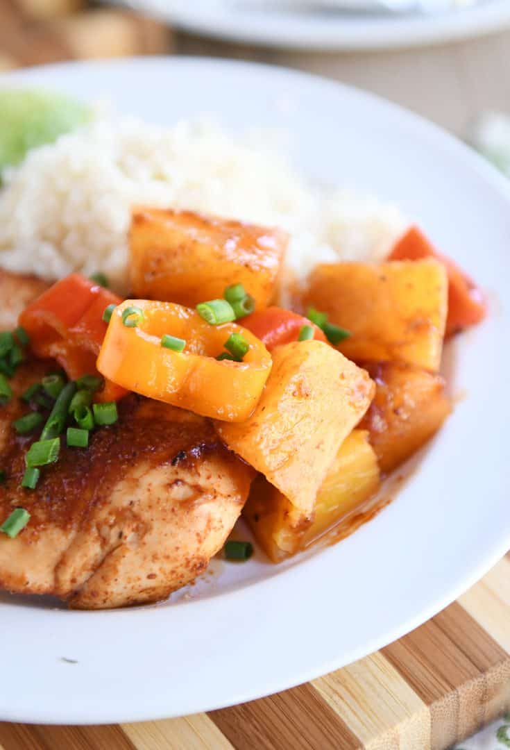 BBQ Hawaiian Chicken Foil Packets {Grill or Oven}