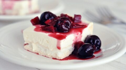 Russian Cream with Berries Dessert