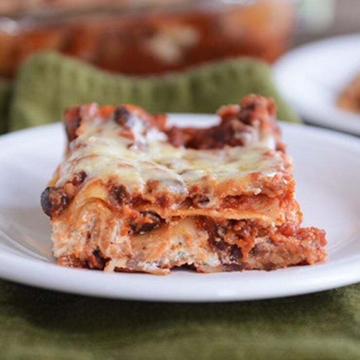 Cheesy Black Bean Lasagna Recipe | Mel's Kitchen Cafe