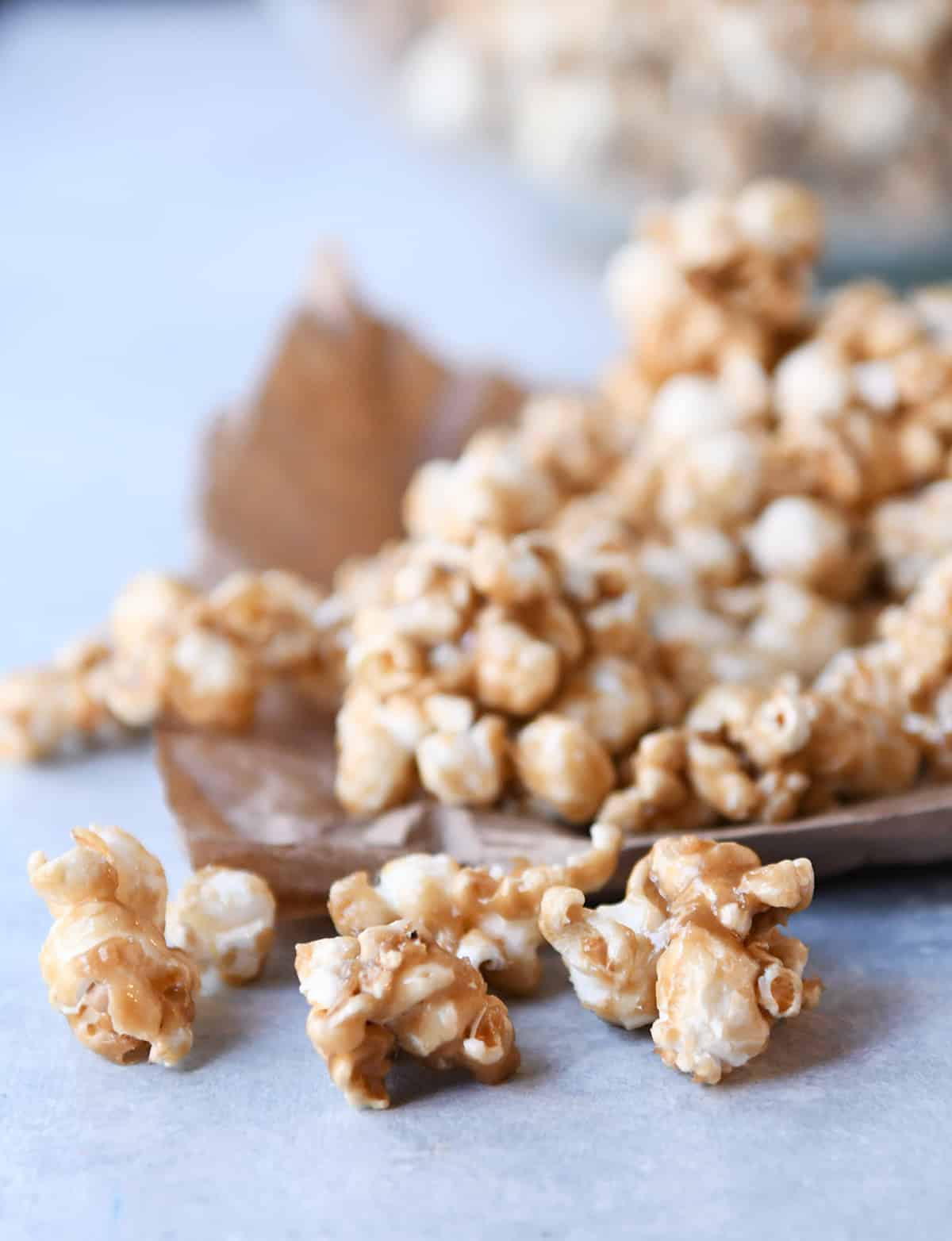 Soft and Chewy Caramel Popcorn - Mel's Kitchen Cafe
