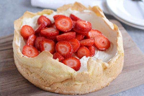 Strawberry Cream Puff Cake Recipe | Mel's Kitchen Cafe