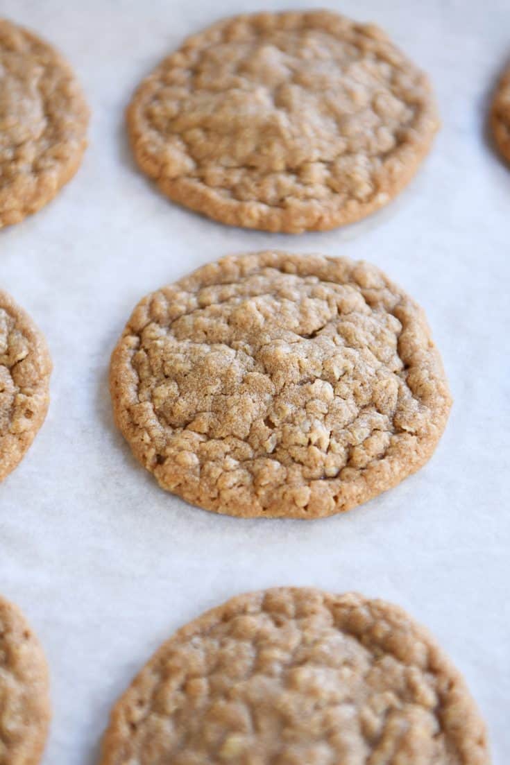 Gingerbread Cookie Butter Oatmeal Cookies - Mel's Kitchen Cafe