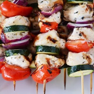 Grilled Greek Chicken Kebabs | Mel's Kitchen Cafe