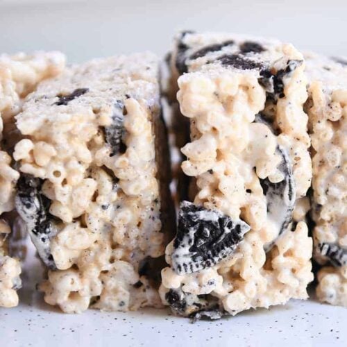 Perfect Oreo Rice Krispie Treats - Mel's Kitchen Cafe