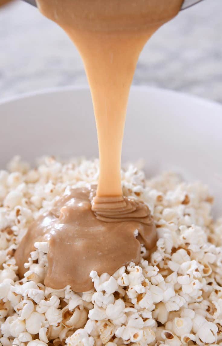 Soft and Chewy Peanut Butter Popcorn - Mel's Kitchen Cafe