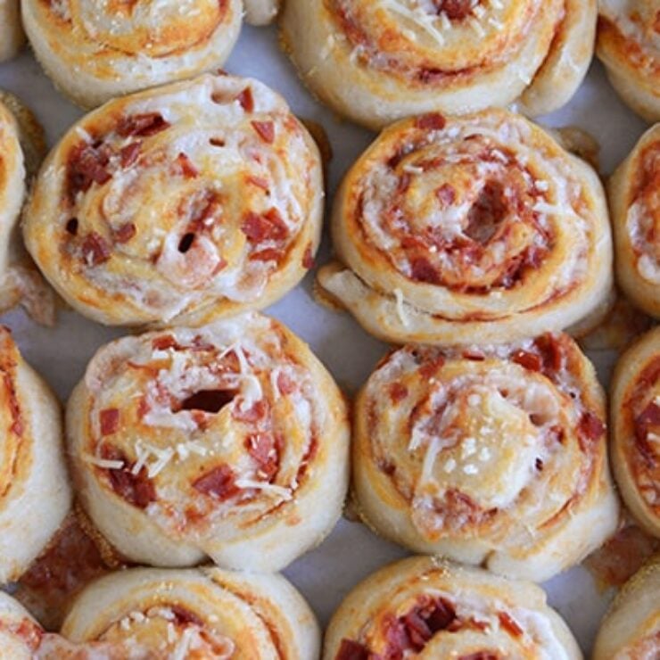 Homemade Pepperoni Pizza Rolls - Mel's Kitchen Cafe