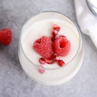 Russian Cream with Berries Dessert
