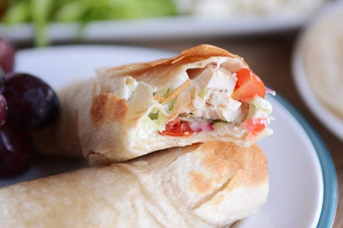 Greek Chicken Burritos {Weeknight Dinner} | Mel's Kitchen Cafe