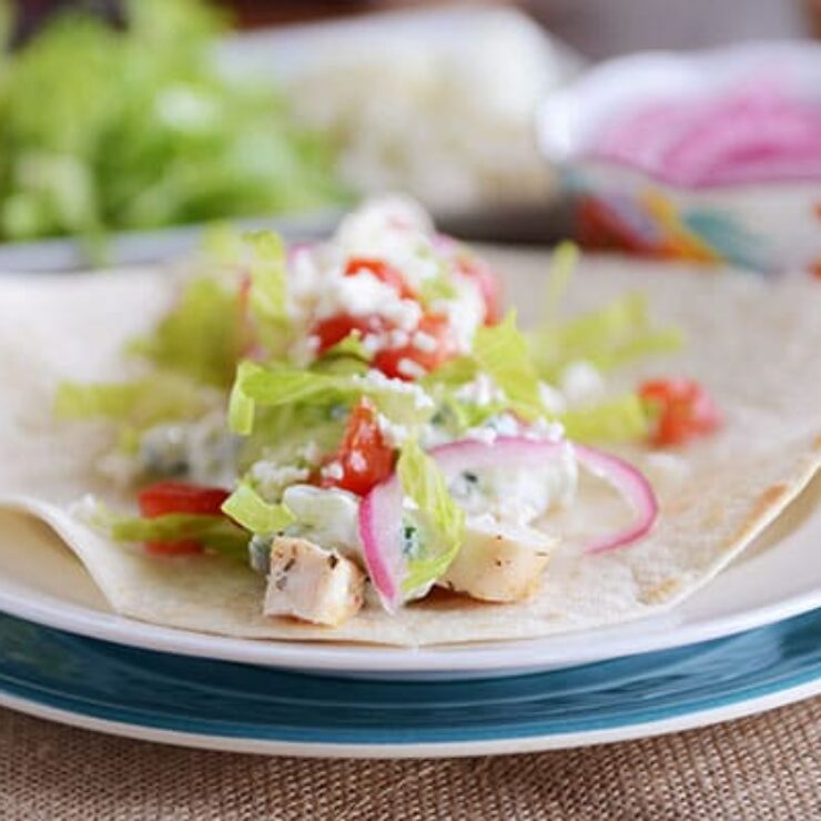 Greek Chicken Burritos {Weeknight Dinner} | Mel's Kitchen Cafe