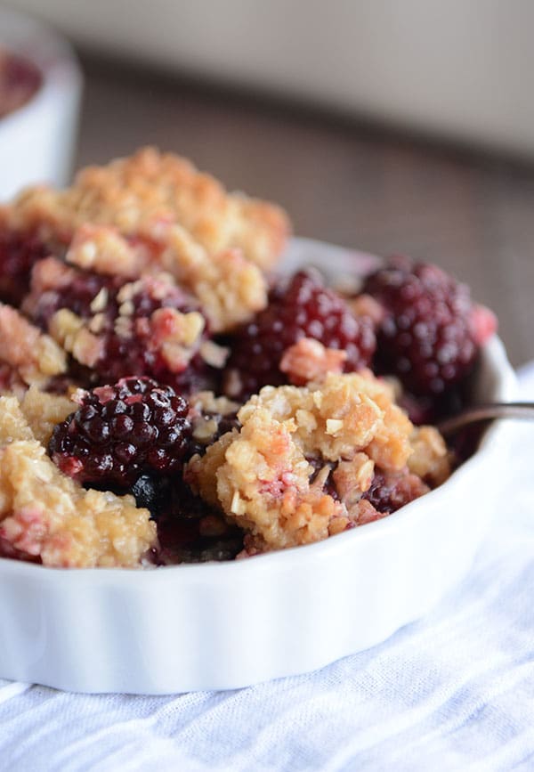 The Best Blackberry Crisp {Or Other Berry Crisp} | Mel's Kitchen Cafe