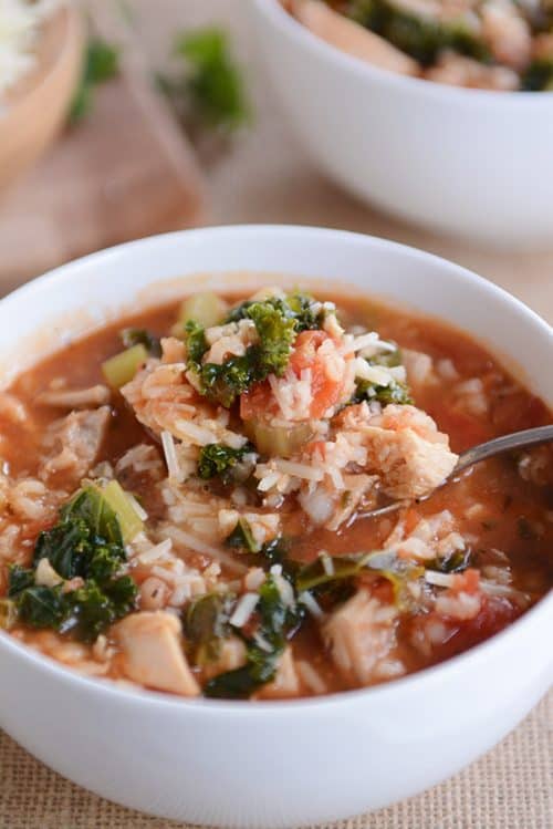 Turkey and Brown Rice Soup Recipe | Mel's Kitchen Cafe