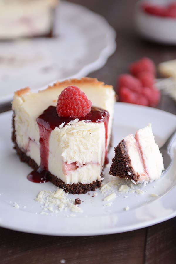 White Chocolate Raspberry Truffle Cheesecake | Mel's Kitchen Cafe